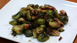 How to Cook Brussel Sprouts | Roasted Garlic and Bacon Brussel Sprouts Recipe