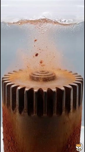 🫧 Ultrasonic Rust Removal! Dissolving Thick Red Rust