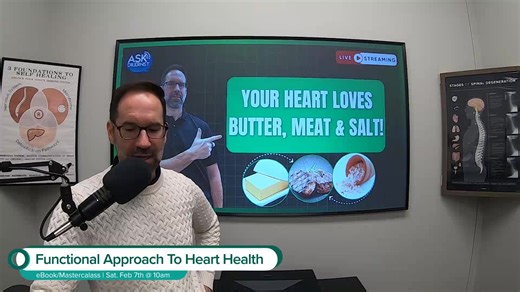Yes, you read that right.... Your heart loves Butter, Meat & Salt - today's @AskDrErnst show is going to rattle some feathers! Join Dr. Ernst as he breaks down decades of heart-health myths and exposing why butter, red meat, and salt were wrongly blamed for heart disease. We’ll talk about what actually damages the heart, why corn-fed and industrial foods drive inflammation, and how grass-fed butter, grass-finished steak, and real mineral salt can support true cardiovascular healing. Also.... it’