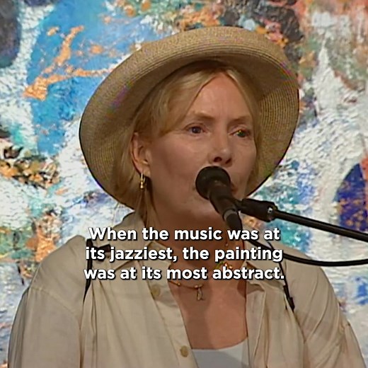 129K views · 5.3K reactions | 25 years ago today, Joni returned to Saskatoon to open her first retrospective art exhibition, ‘VOICES: JONI MITCHELL.’ At the exhibit’s press conference, she reflected on the stylistic parallels between her music and art, and how her approach to each practice differs. | Joni Mitchell | Facebook
