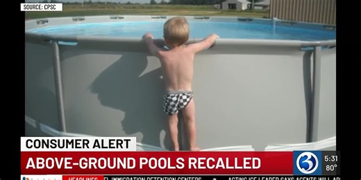 Recalled above-ground pools pose drowning risk, CPSC says
