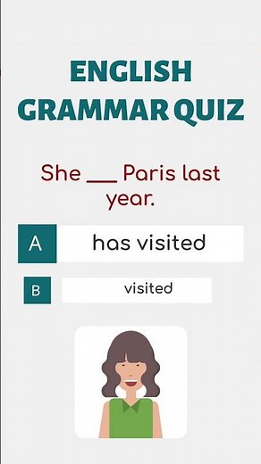 English Quiz: Present Perfect vs. Past Simple #learnenglish #grammarquiz