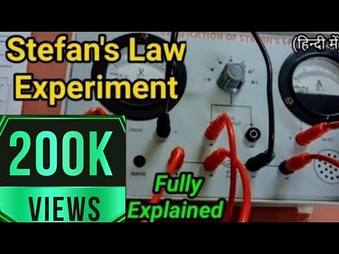 How To Verify Stefan's Law💡| Engineering Physics