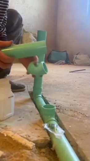 The process of installing green PVC pipes is simple, easy and fast.
