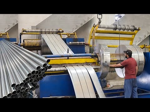 Amazing Process of Manufacturing Square Steel Pipes | Inside the Modern Mass Production Factory