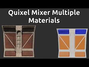 Quixel Mixer Tutorial - Texture Sets Multiple Materials - 2022