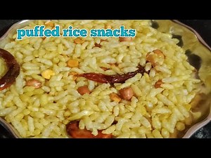 Puffed rice snacks | crispy muramura recipe | evening instant snacks recipe 😊