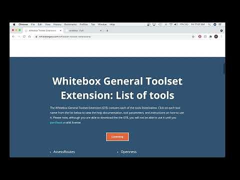 WhiteboxTools Tutorial: How to activate the General Toolset Extension