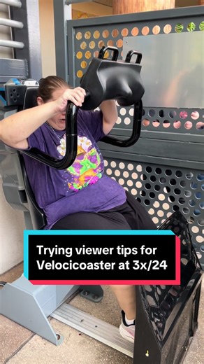 Trying viewer tips to fit in #velocicoaster at #universalorlando at 298 lbs, 3x/24. #plussize #themepark #fattested