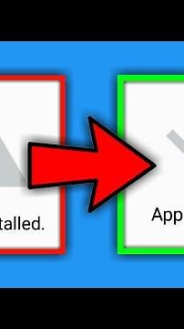 App not installed fix (2025)