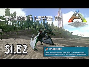 Ark Mobile | Hardcore | Season 1 Episode 2 | Taming & Leveling...