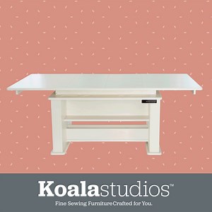 1.6K views · 29 reactions | The old days: bending painfully over a too-low table, or struggling to reach over one that's too tall. Now: a highly customizable workspace with an electric glide lift, perfect for every maker and project. Discover the height-adjustable maker center from Koala Studios . https://bit.ly/3Nm4r5Q #heightadjustabletable #sewingtable #inclusivesewingfurniture #KoalaStudios | Baby Lock USA & Canada | Facebook