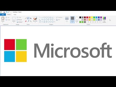How to draw the Microsoft Corporation logo using MS Paint | How to draw on your computer