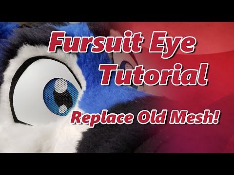 Fursuit Eye Upgrade Tutorial | Replacing the Mesh in Frostee's Eyes
