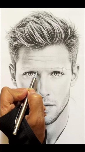 Eyebrows Drawing Tutorial #drawing #art #shorts