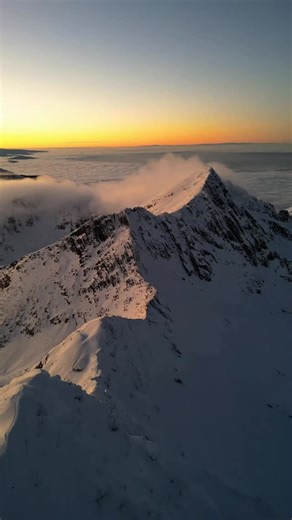 Romania on Instagram: "When was the last time you truly drifted? Above the Făgăraș Mountains in winter, drifting becomes a state of mind. Seen from the sky, these peaks stop behaving like geography and start acting like memory. Snow folds over the ridgelines like linen on a long-forgotten table, and the sun, low and hesitant below the horizon, draws a thin golden incision across the world, as if reality itself is being gently opened. It feels less like Romania and more like the inside of a half-