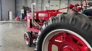 It was a fun view today at the Mecum Gone Farmin’ Spring Classic. We heard that this Farmall M with a Mopar 383 sold for $20,000. The consignor told us, “We had it up to 58, then it started to hop a bit.” | Max Armstrong’s Tractor Stuff