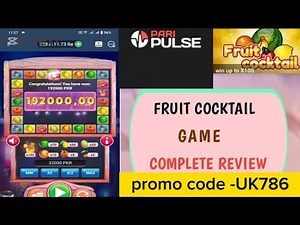 fruit cocktail game review and tutorial |winning strategy and gameplay 💰