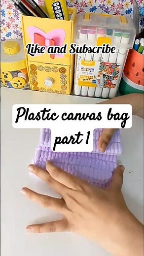 Plastic Canvas Bag Tutorial for Beginners! #Handmade #CraftingFun #PlasticCanvas #diy #craft #art