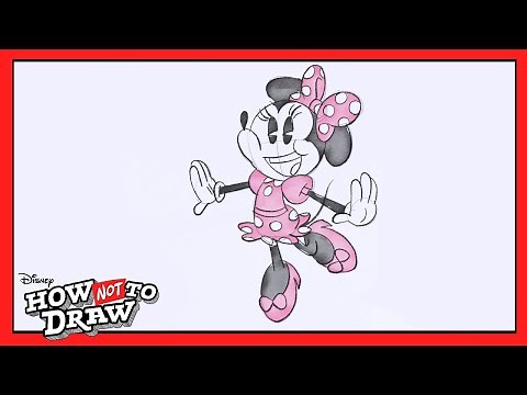 Minnie Mouse Cartoon Comes to Life! 🖌 | How NOT To Draw | @disneychannelanimation