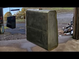 Painting a tractor fuel tank with rustoleum ‪@RustOleumBrands‬