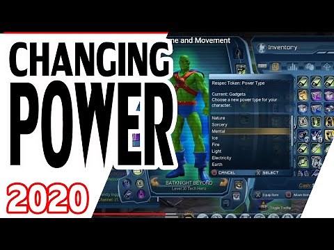 DCUO Changing Power, Name and Movement