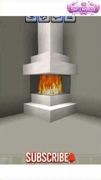 “Building the Realistic Fireplace in Minecraft!🔥✨” #minecraft #shorts