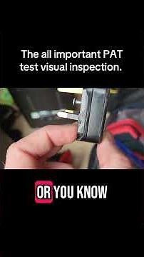 The visual inspection IS the most important thing when PAT Testing #pattest #pattesting #electrician