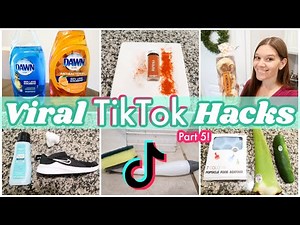 MORE VIRAL TIKTOK HACKS | TESTING VIRAL TIKTOK CLEANING + LIFE HACKS PART 5 | CLEANTOK