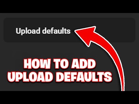 How To Add Upload Defaults On YouTube Studio - Step By Step