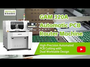 GAM 320A Automatic PCB Router Machine | High-Precision Fully Automated PCB Routing Solution
