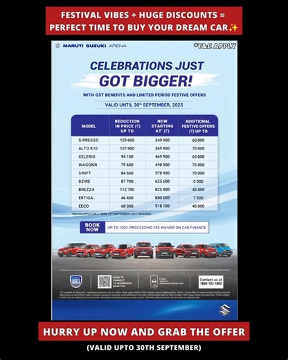 Ncert study course on Instagram: "Grab the benefit of GST with Maruti 🎇🚗 #AD"