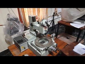 Measurements using tool makers microscope