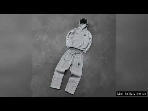 Y2K Man Clothes Harajuku Hoodies Streetwear Gothic Sweatpants Fashion Trends Set Embroidered Retro P