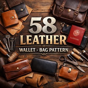 58 Leather Bag & Wallet Pattern Bundle | A4 A1 A3 DXF SVG | Bags, Purses, Backpacks and Wallet Templates | Instant Download - Etsy Canada