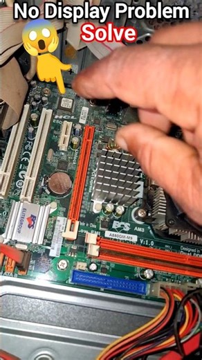 How to repair No Display Computer || Bios Problem || No Display Motherboard #shorts