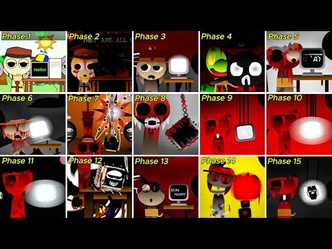 Mix all Tunner and Mr. Fun Computer in Sprunki incredibox , Sprunki New mods | Phase 1 & ... &15 .