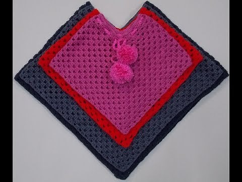 Toddler Poncho Crochet Tutorial