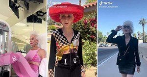 Inspiring 73 year-old-model proves age is no barrier to style as she promotes body positivity