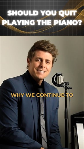 Josh Wright on Instagram: "🎹 Should You Quit Playing the Piano? 🎤 Do you ever feel like no matter how much you practice, you’ll never be good enough at the piano? You’re not alone. In this video, I'll open up about what it really means to face discouragement as a pianist, and how to push through those tough moments when progress feels slow or impossible. 🎵 I'll share down-to-earth thoughts and personal experiences to help you shift your mindset, stay motivated, and start enjoying the journey 