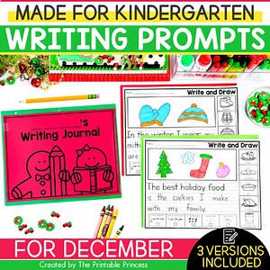 December Writing Prompts for Kindergarten