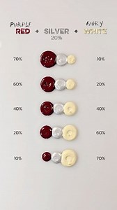 116K views · 1K reactions | Check out what happens when you combine Purple Red + Silver & Nory White  #colormixing #paintmixing #painting | Mini Art Zone | Facebook