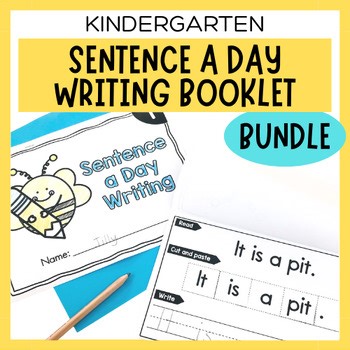 Kindergarten Sentence Building Booklet Bundle | Phonics & Sight Word Writing