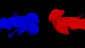 Download Colorful ink drop on black background with alpha channel for free