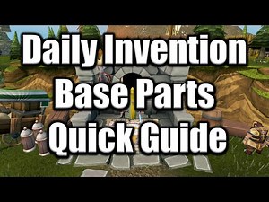 Daily Invention Base Part Guide - Runescape