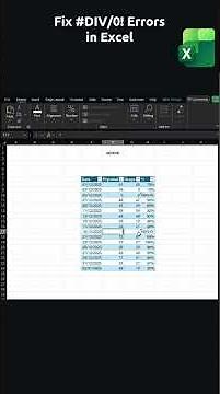 Never See #DIV/0! Again! (Excel Error Solution)