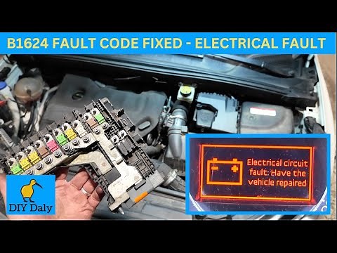 Citroen / Peugeot B1624 Supplies protection & management unit fault - Electrical circuit fault