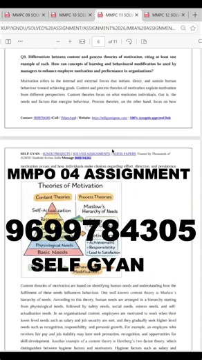 MMPO 04 Solved Assignment 2026 | IGNOU MBA | Easy Answers PDF 🔥
