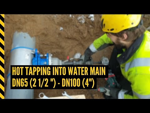 Hot Tapping into Water Main DN80 (3") - DN100 (4")