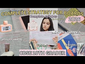 How I’m Preparing for Boards 2026 l CBSE 10th grader l Study Plan, Best Books, After school l Nisha